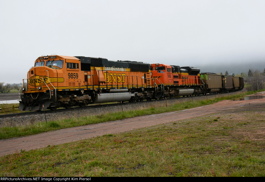 BNSF 9859 Pushers